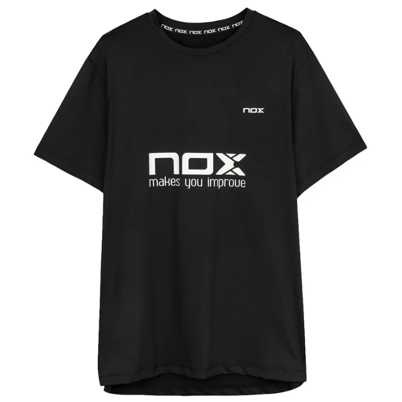 Camiseta Nox Sponsor LA10 Negro - Padel5